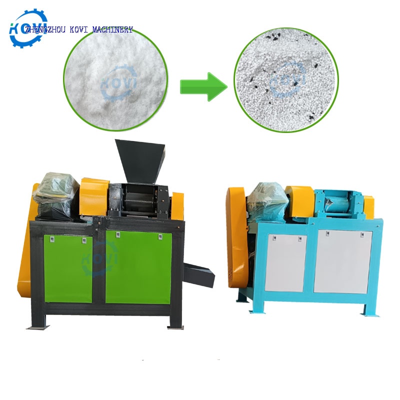 Double roller Dry Granulation Extrusion Granulator machine Fertilizer ...