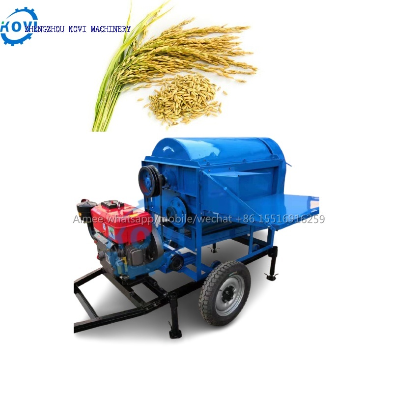 Agricultural Rice Paddy Thresher Machine Wheat Threshing Machine Grain ...