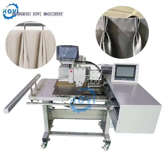 Automatic Textile 2 Pleats Stitching Curtain Folding Machine Curtain 3 ...