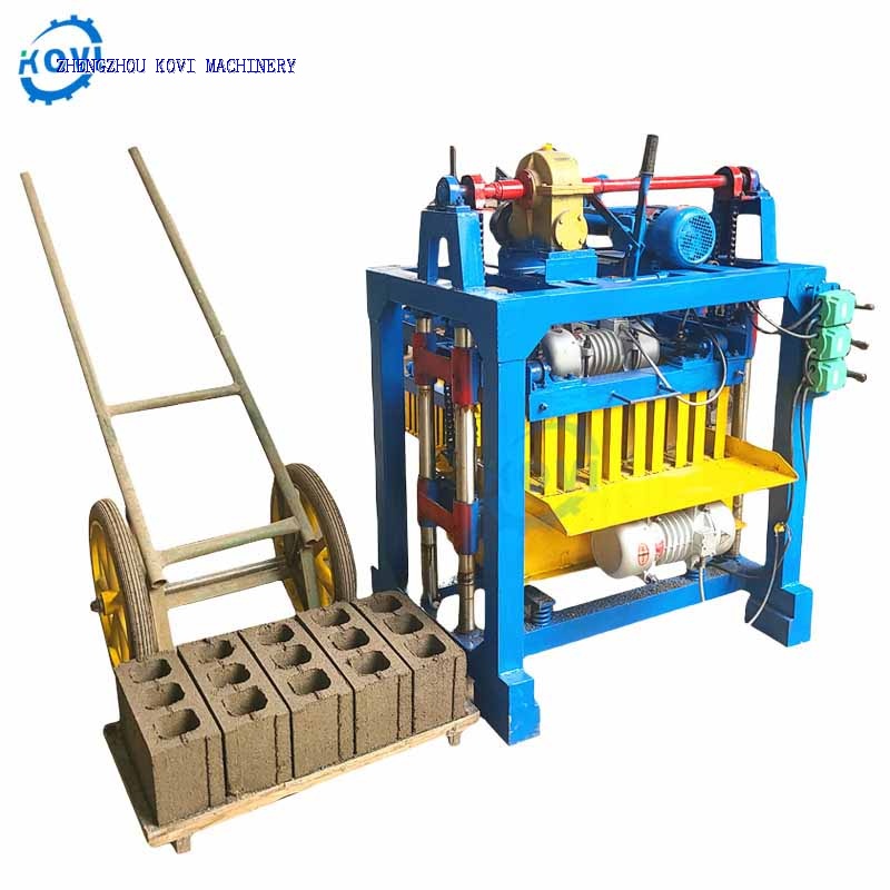 Semi-Automatic Hollow Concrete Block Making Machine Mobile Hollow and ...